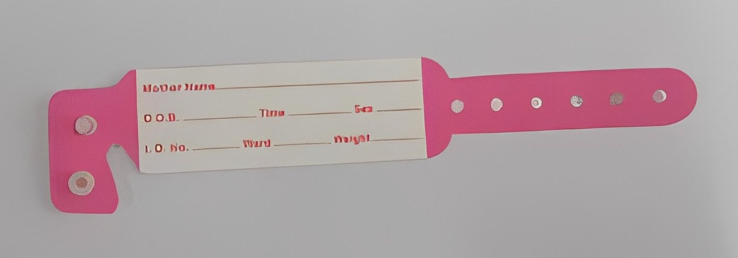 Identification bands child (100s) pink - SYSTEMATIC CARE LIMITED